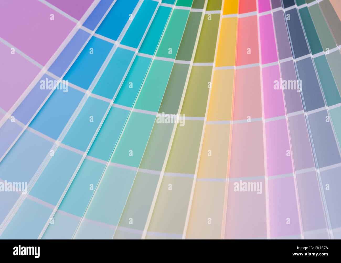 Color palette guide on white background Stock Photo - Alamy