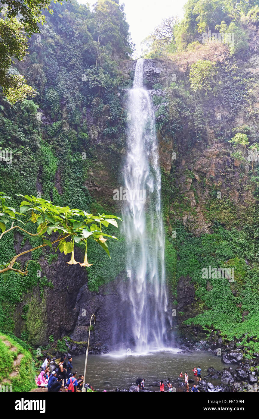 Full photograph of Cimahi waterfall Stock Photo - Alamy