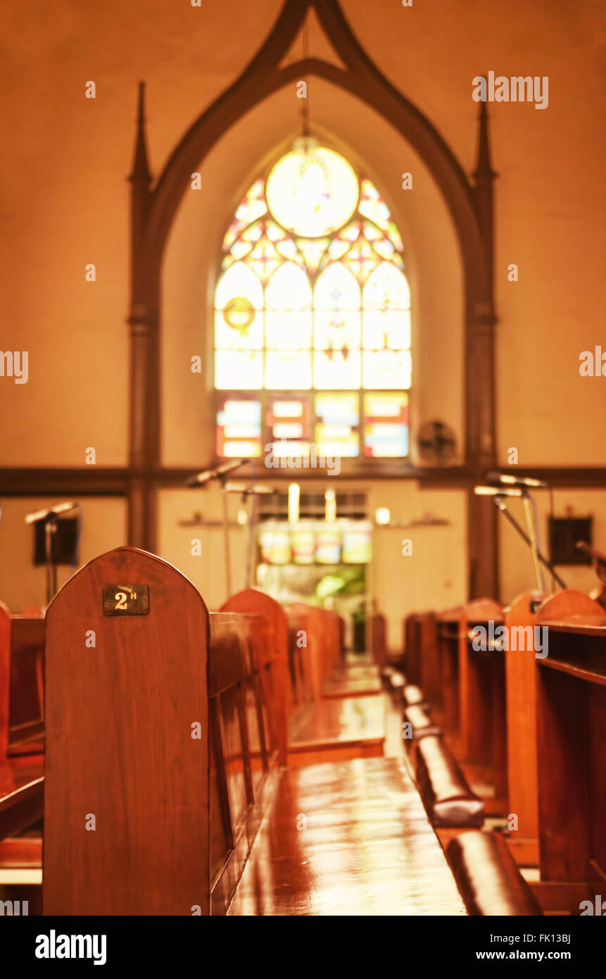 Row of cathedral seat bench Stock Photo - Alamy