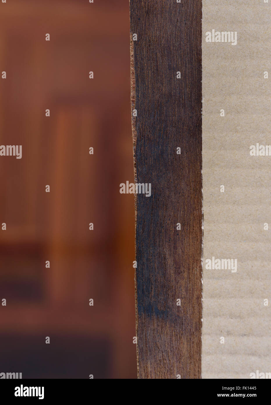 Cardboard paper with blur wooden background Stock Photo - Alamy