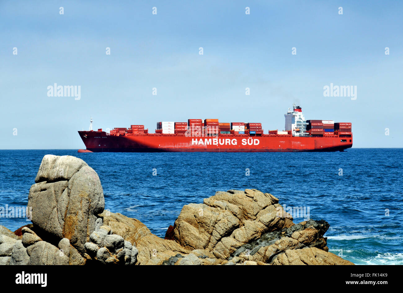Container ship pacific ocean hi-res stock photography and images - Alamy