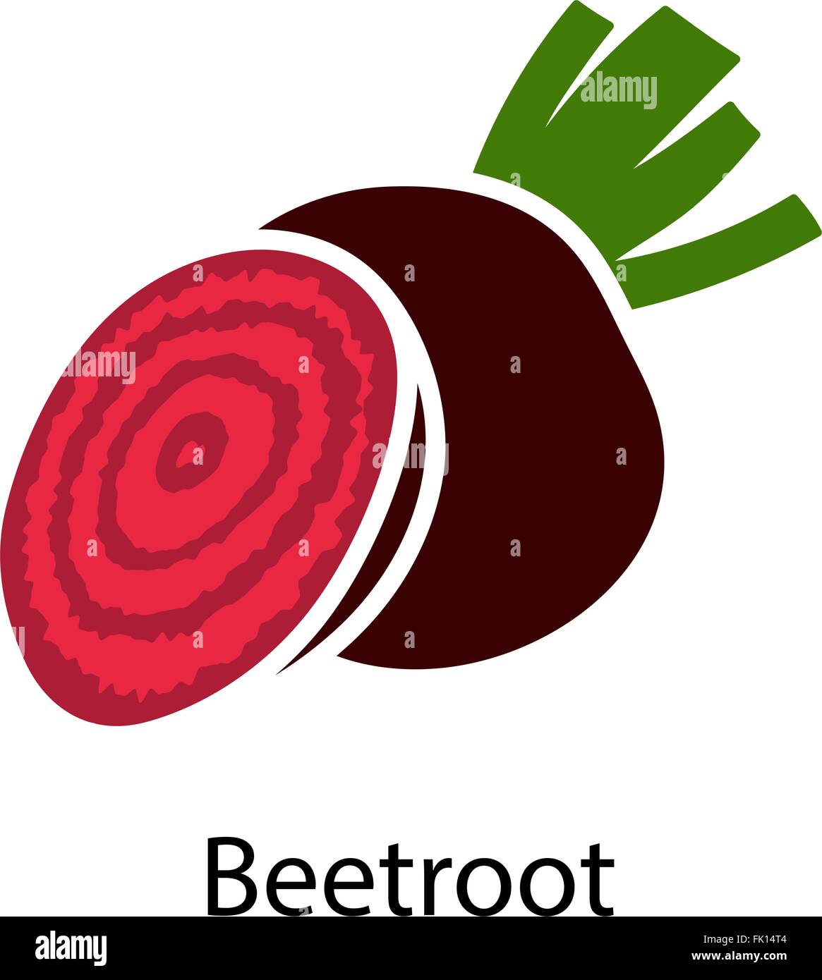 Beetroot icon on white background. Vector illustration Stock Vector ...