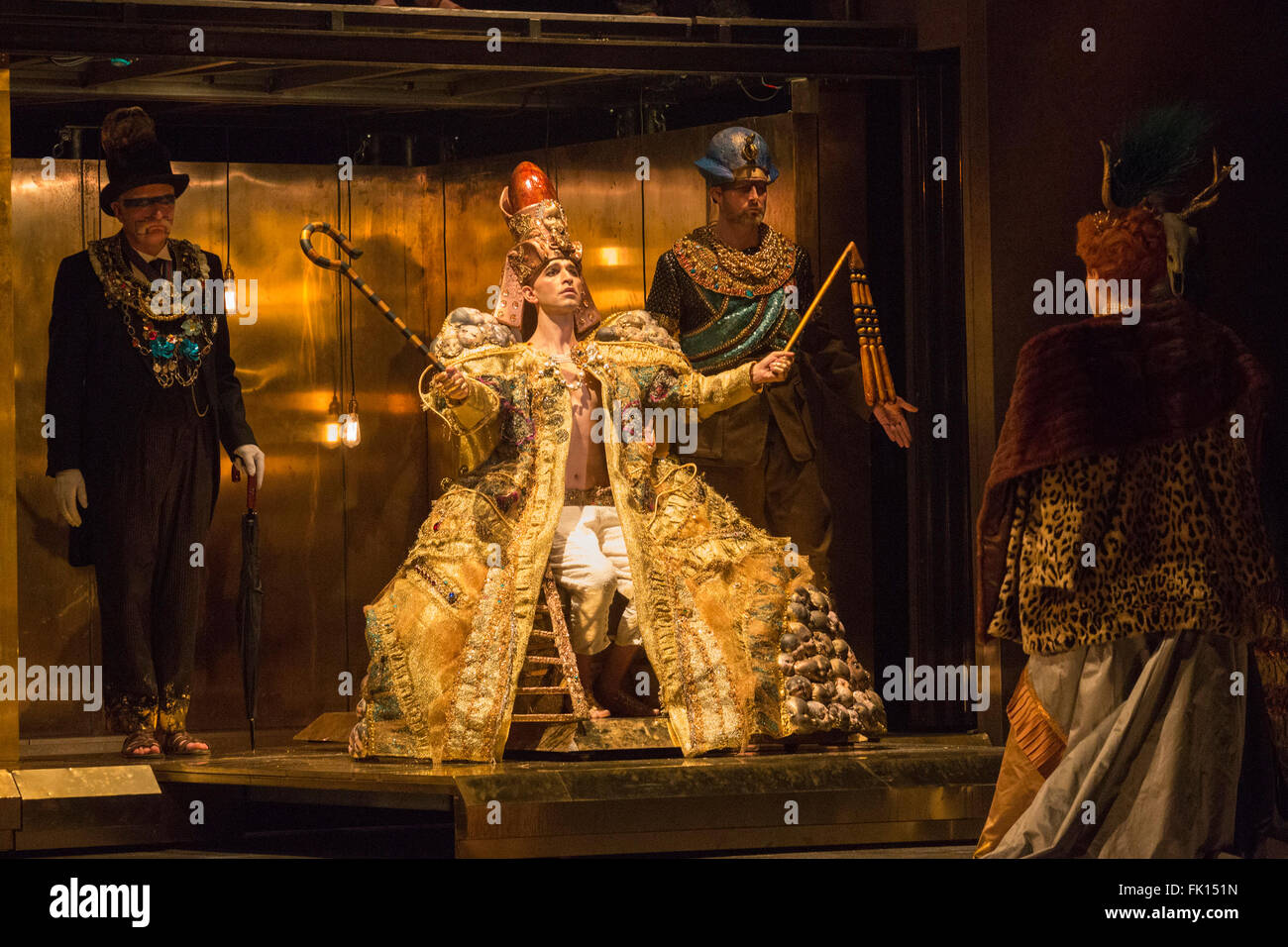 London, UK. 2 March 2016. Pictured: Anthony Roth Costanzo as Akhnaten ...