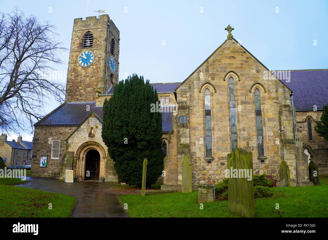 St. Andrew 's Church graveyard. Corbridge, Northumberland, England ...