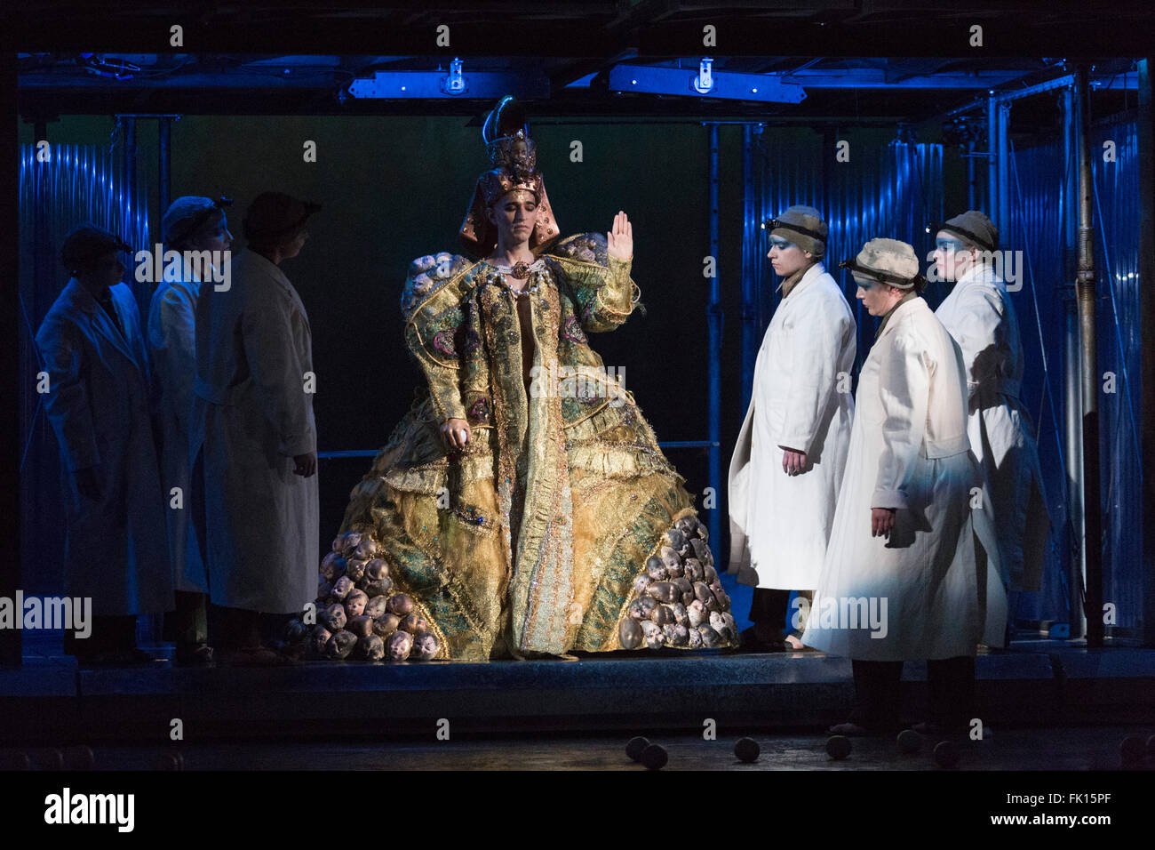 London, UK. 2 March 2016. Pictured: Anthony Roth Costanzo as Akhnaten ...