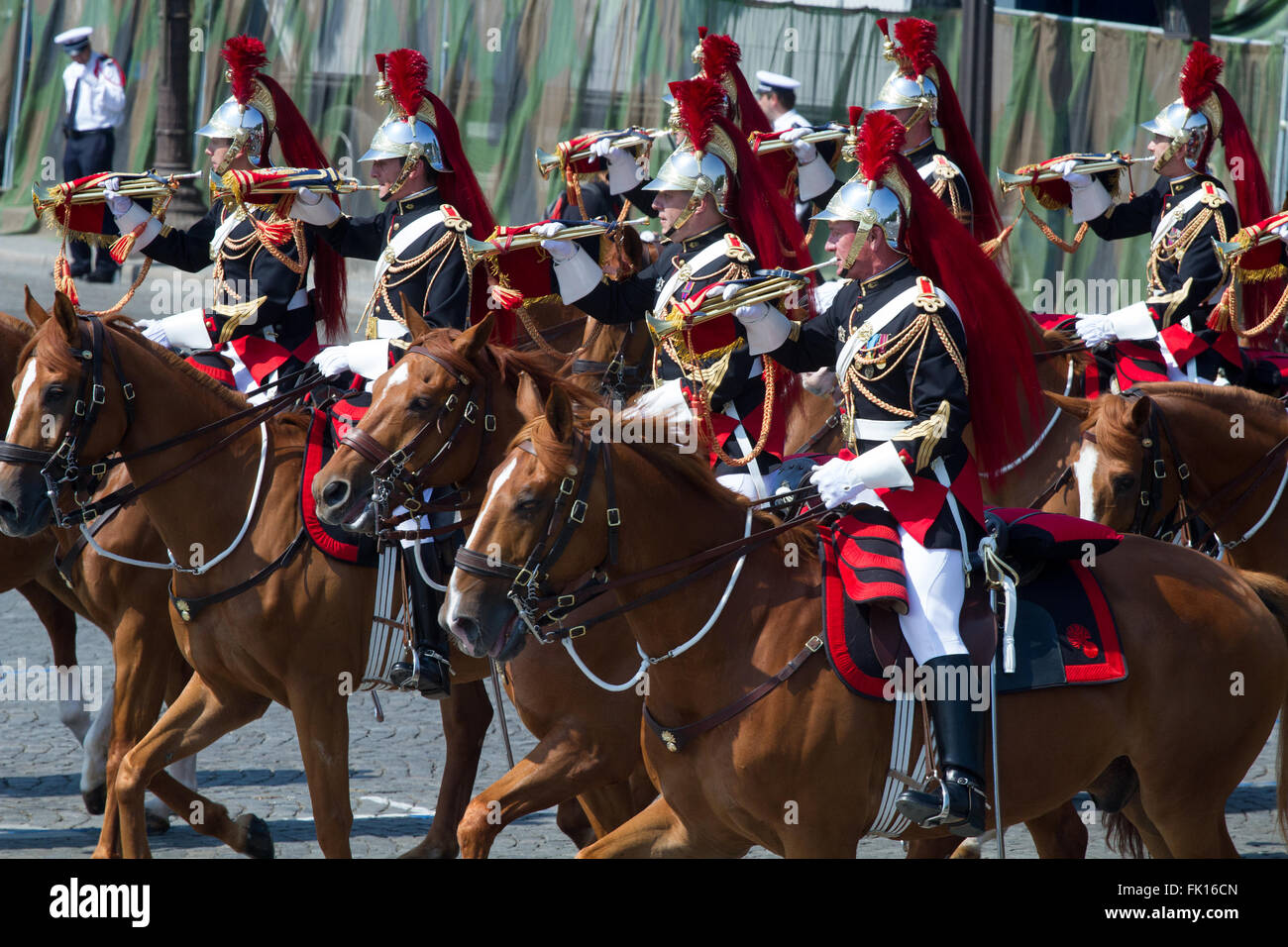 French Republican guards during a military parade Stock Photo - Alamy