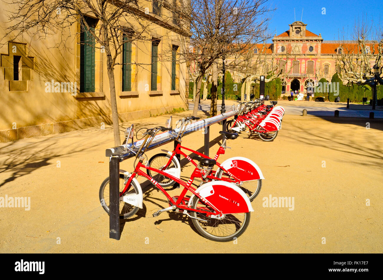 Bicing station. Parc de la Ciutadella. Barcelona, Catalonia, Spain ...
