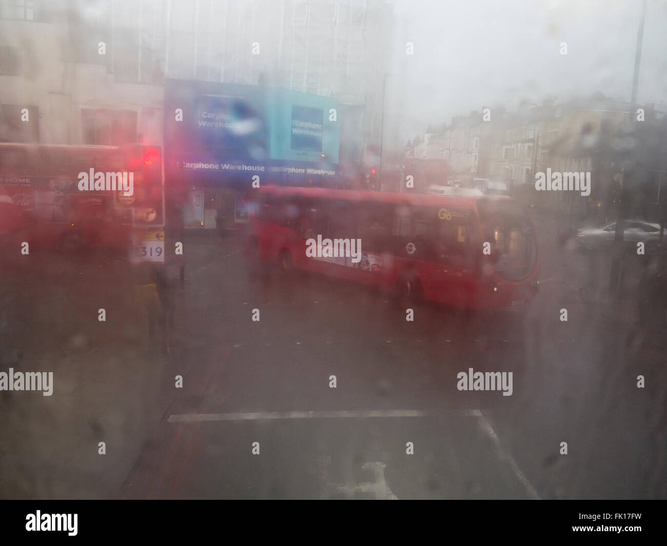 Condensation in a London bus Stock Photo - Alamy