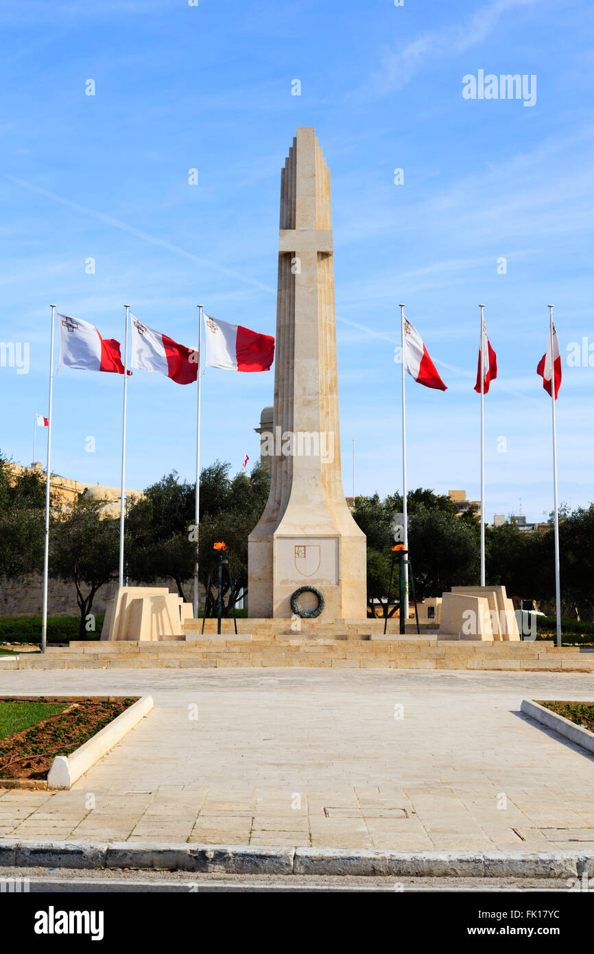 The War Memorial, Floriana, Valletta, Malta Stock Photo - Alamy
