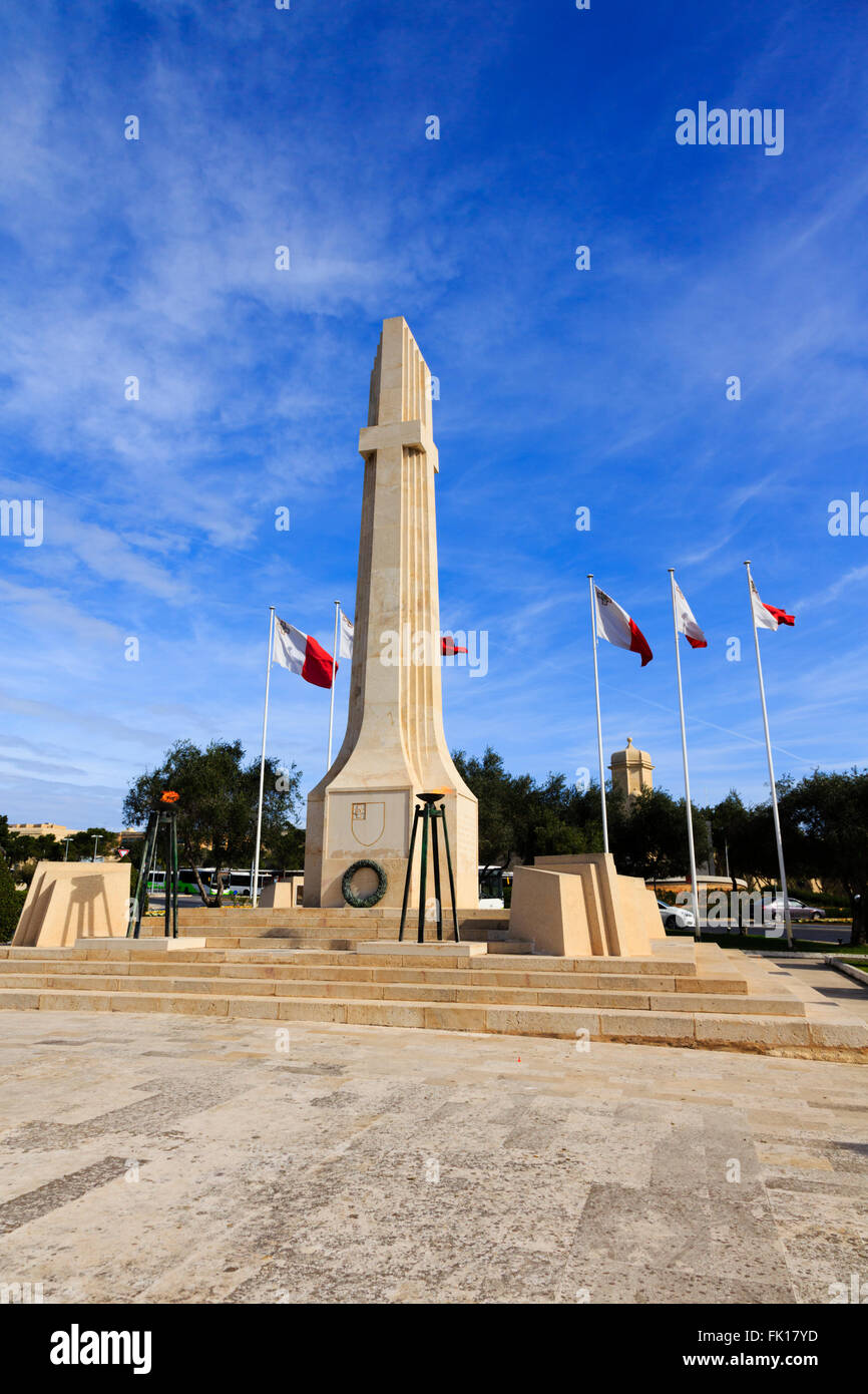 The War Memorial, Floriana, Valletta, Malta Stock Photo - Alamy