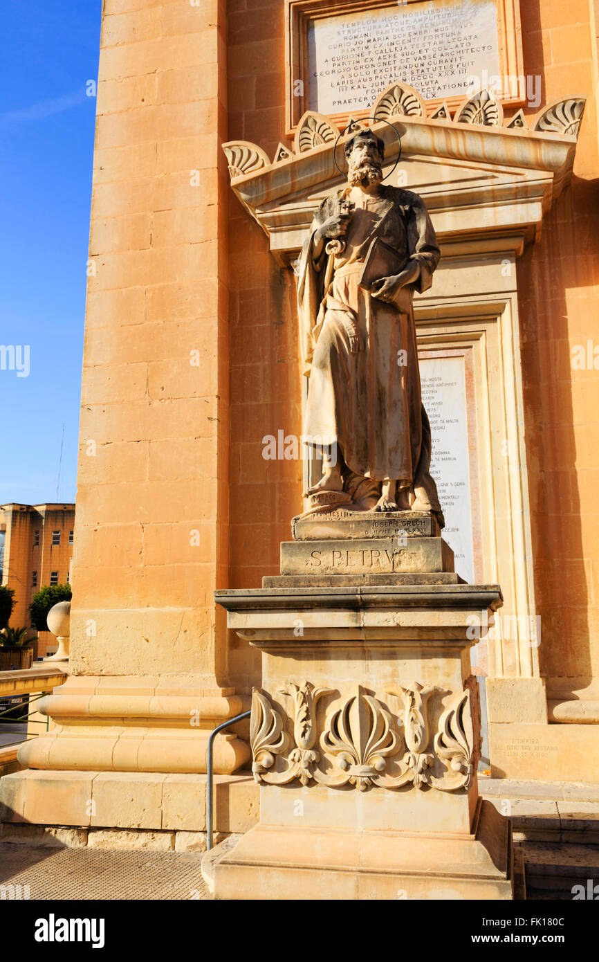 The church of the Assumption of Our Lady, known as the Mosta rotunda or ...