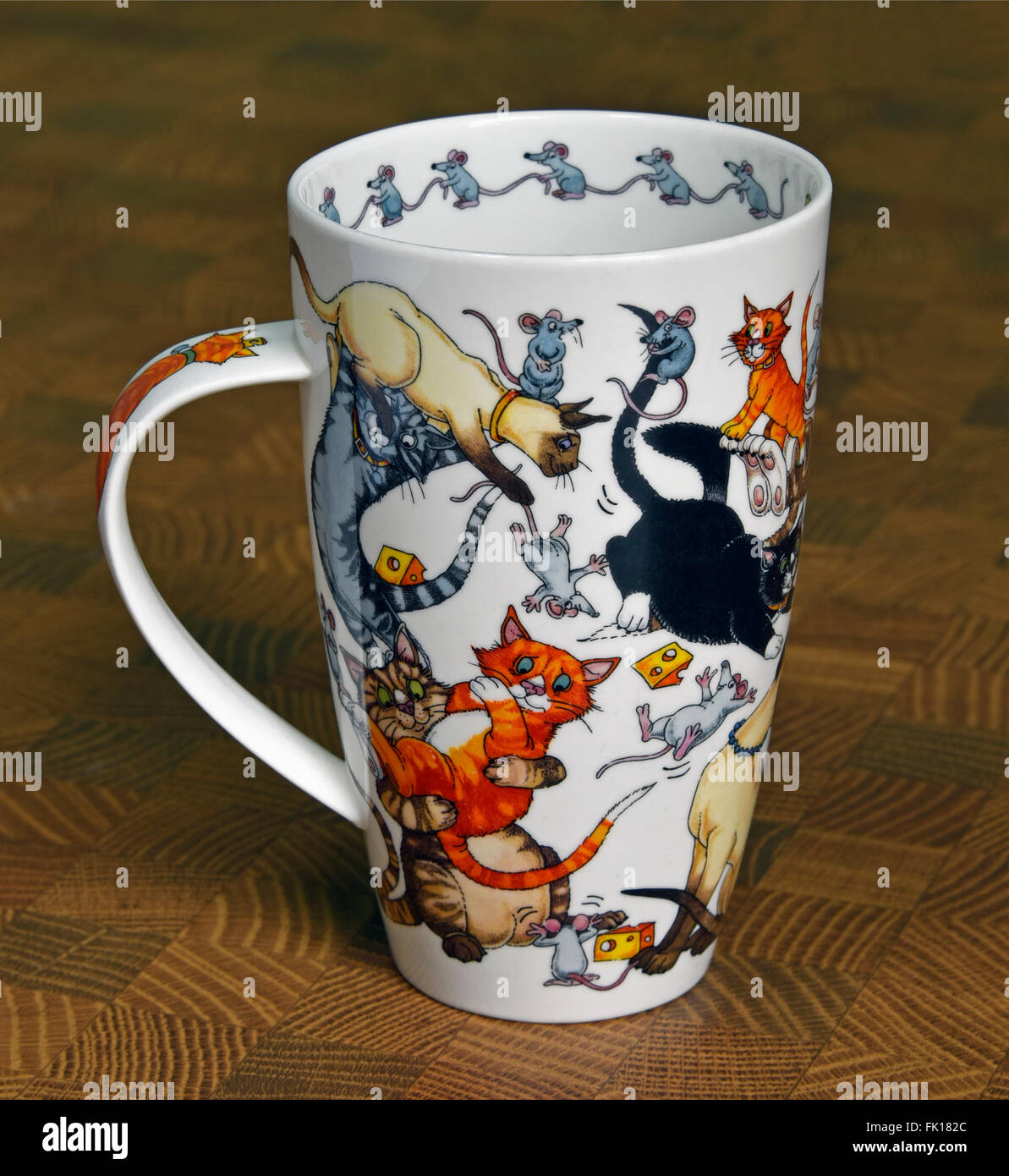 Ceramic Mug. "Pussy Galore", design by Cherry Denman. Dunoon Fine Bone ...