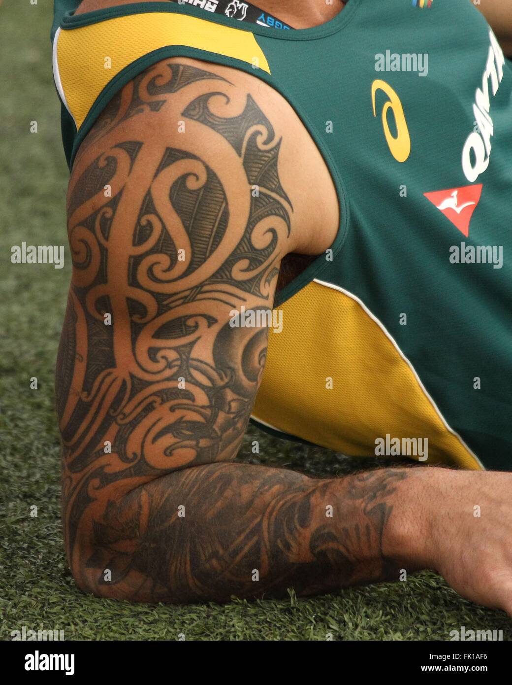 Quade Cooper Sleeve Tattoos Come On, You Weak Dog': The Gym Session