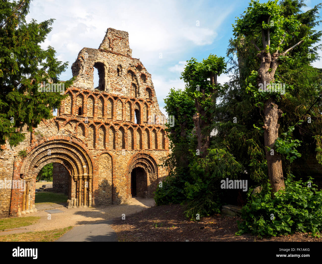 Ruins of St. Botolph's Priory - Colchester, Essex, England Stock Photo ...