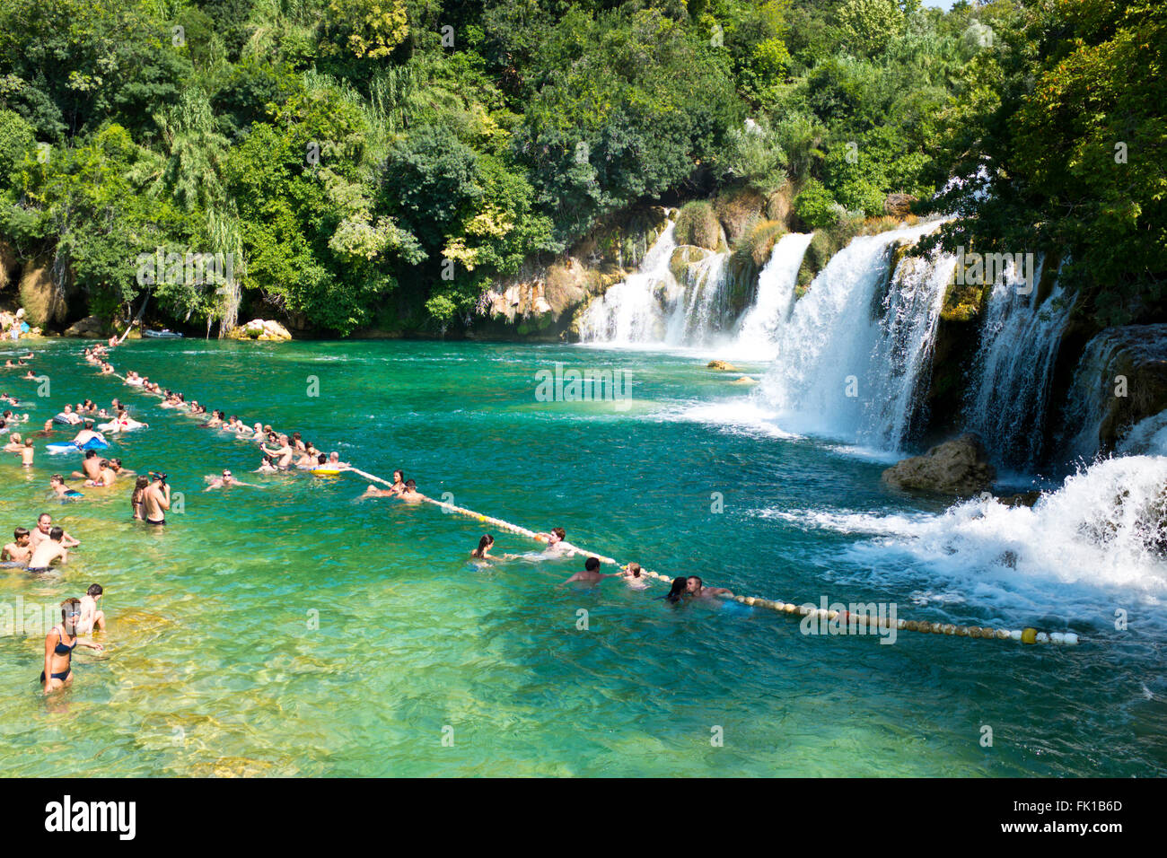 Krka National Park,Flour Mills,Waterfalls,Skradinski Buk to the south ...