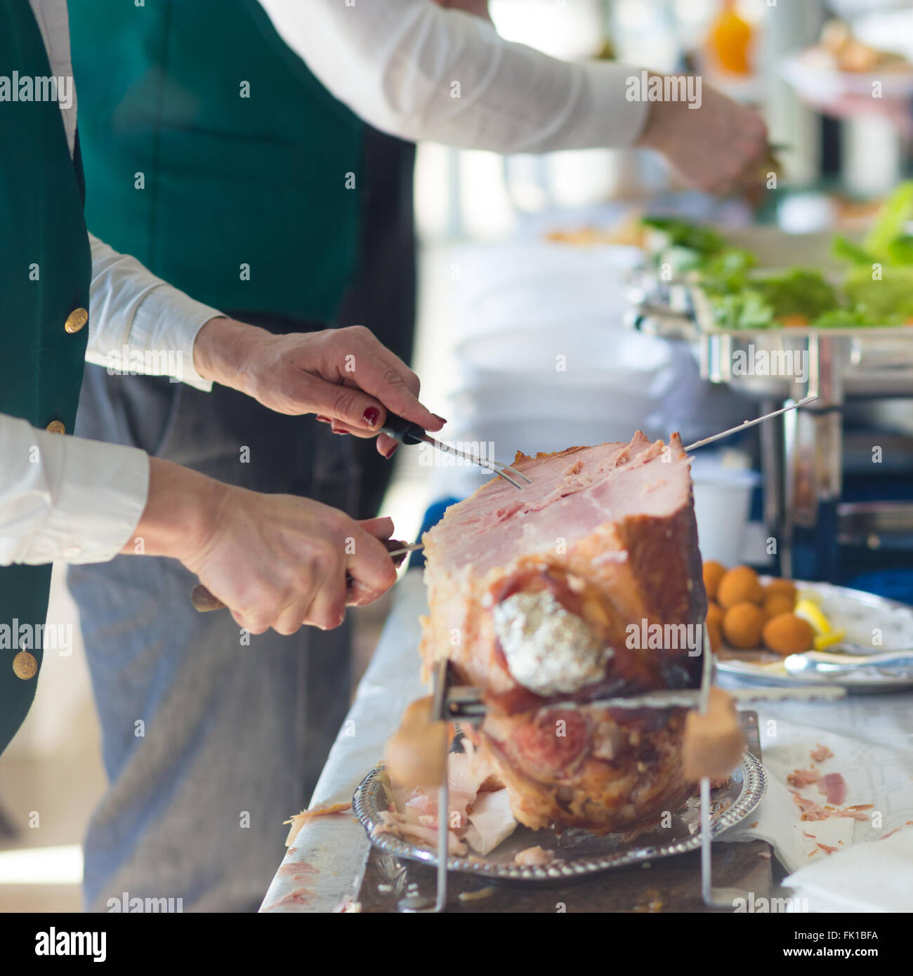 Banquet lunch break at conference meeting Stock Photo - Alamy