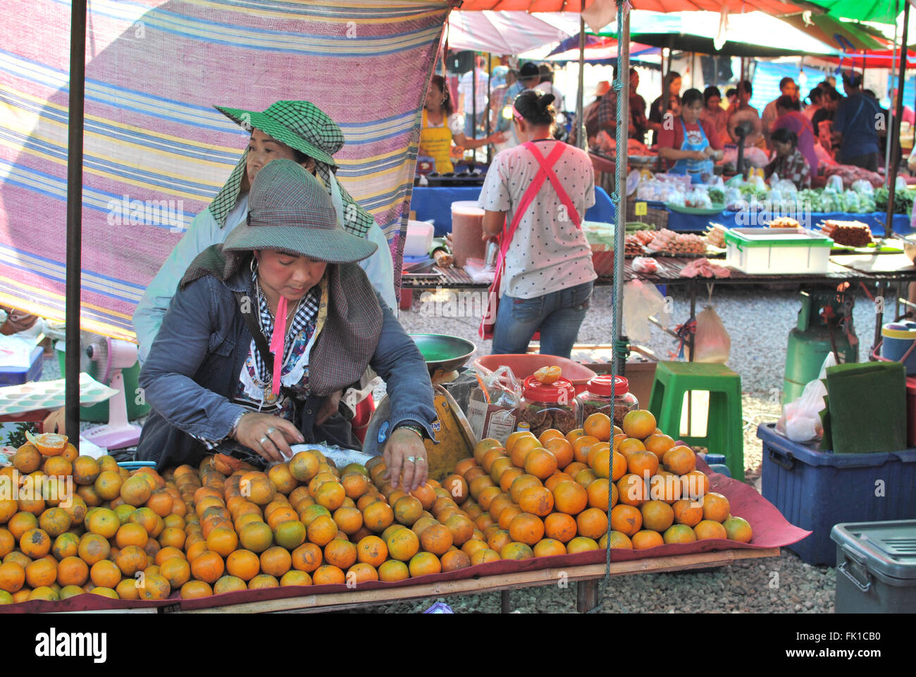 Thai market stall Thailand Stock Photo - Alamy
