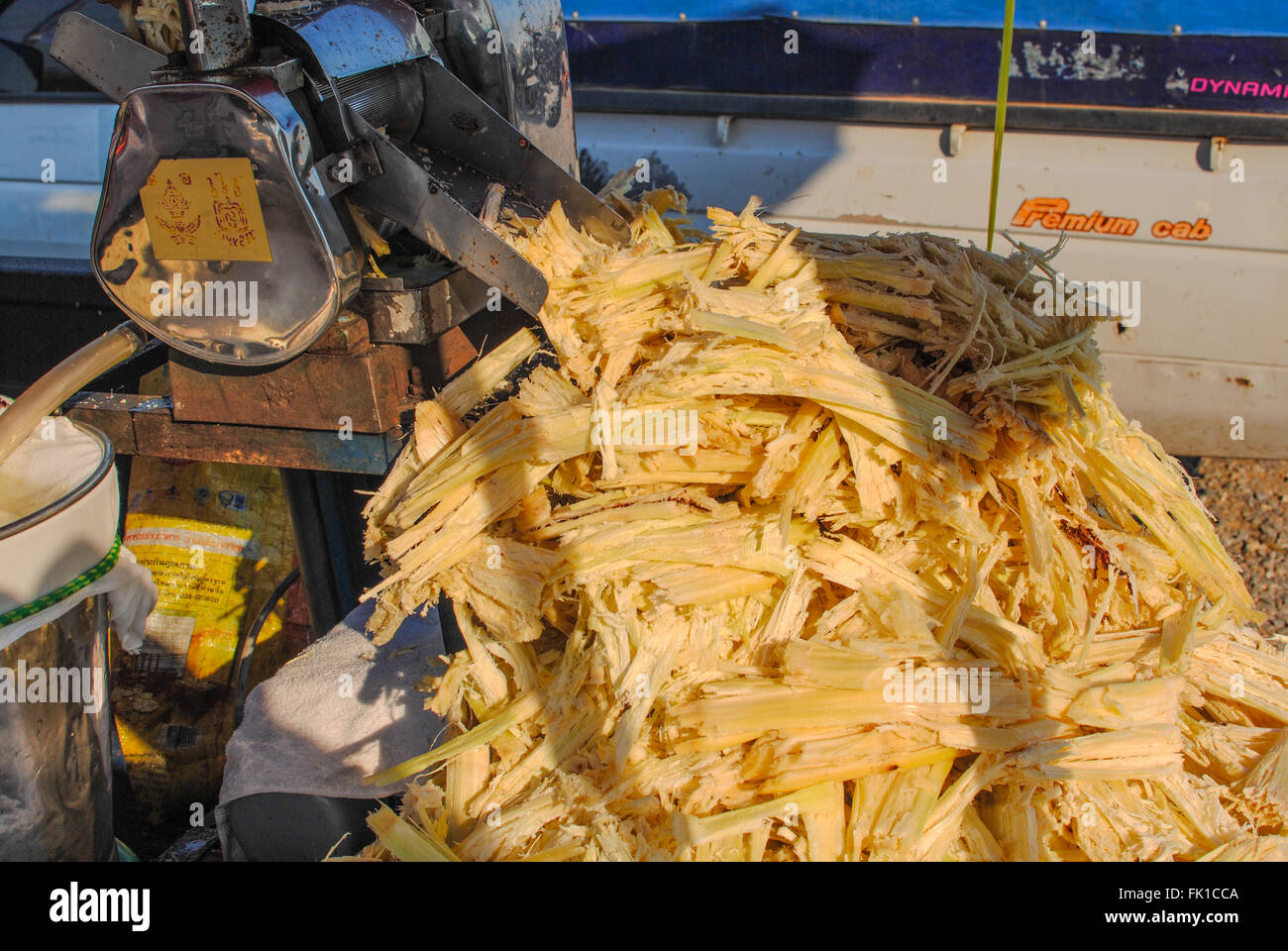 Sugar cane drink Stock Photo - Alamy
