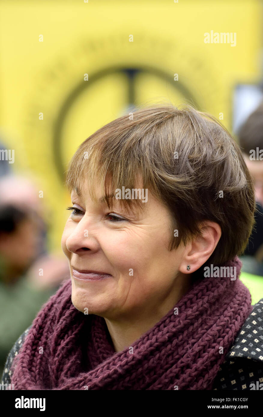 Caroline Lucas MP (Green party, Brighton Pavilion) at a CND 'Stop ...