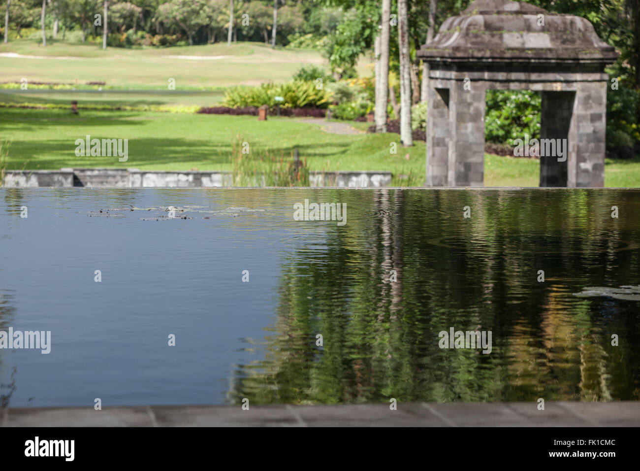View of golf course from reception area, Hyatt Hotel Stock Photo - Alamy