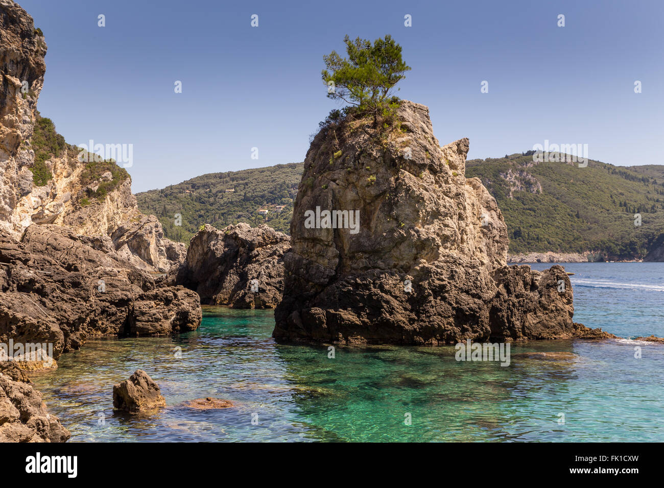 La Grotta near Paleokastritsa, Corfu Stock Photo - Alamy