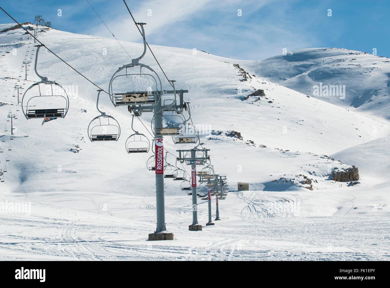 Cable carts Lebanon Middle East Stock Photo - Alamy