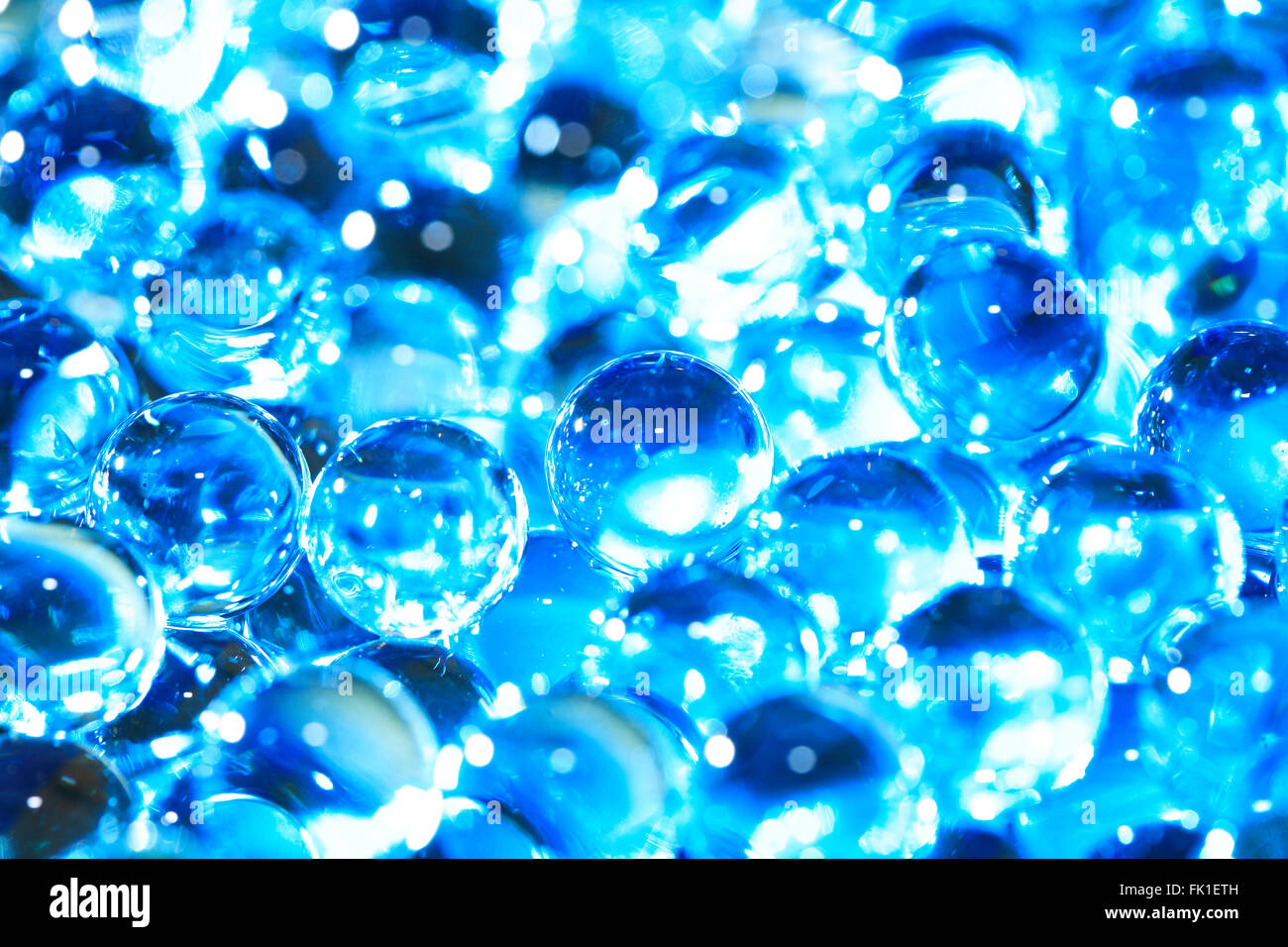 Abstract background made from lot of liquid blue balls Stock Photo - Alamy