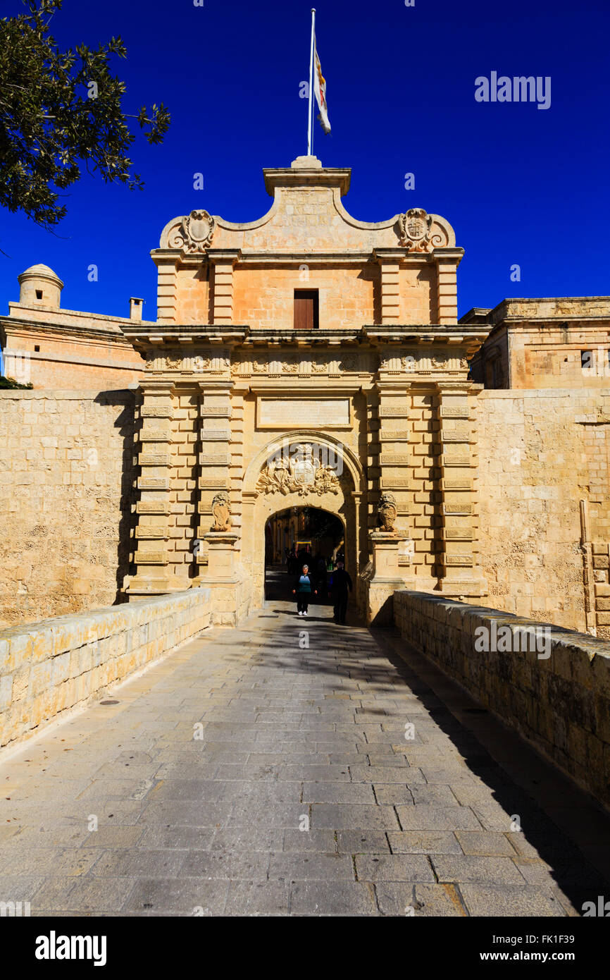 Malta Mdina Main Gate High Resolution Stock Photography and Images - Alamy