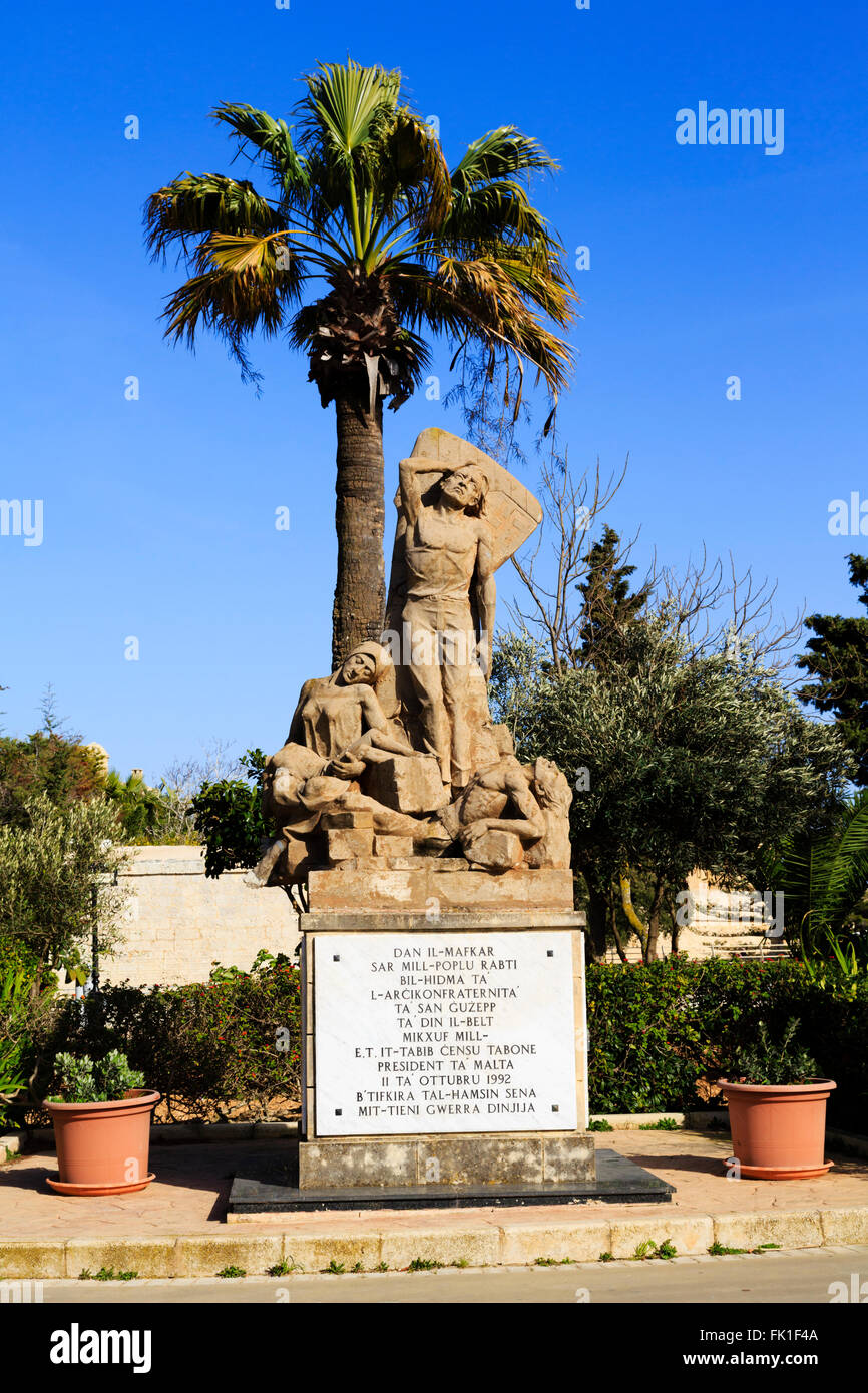 Statue, Rabat, Mdina, Malta Stock Photo - Alamy
