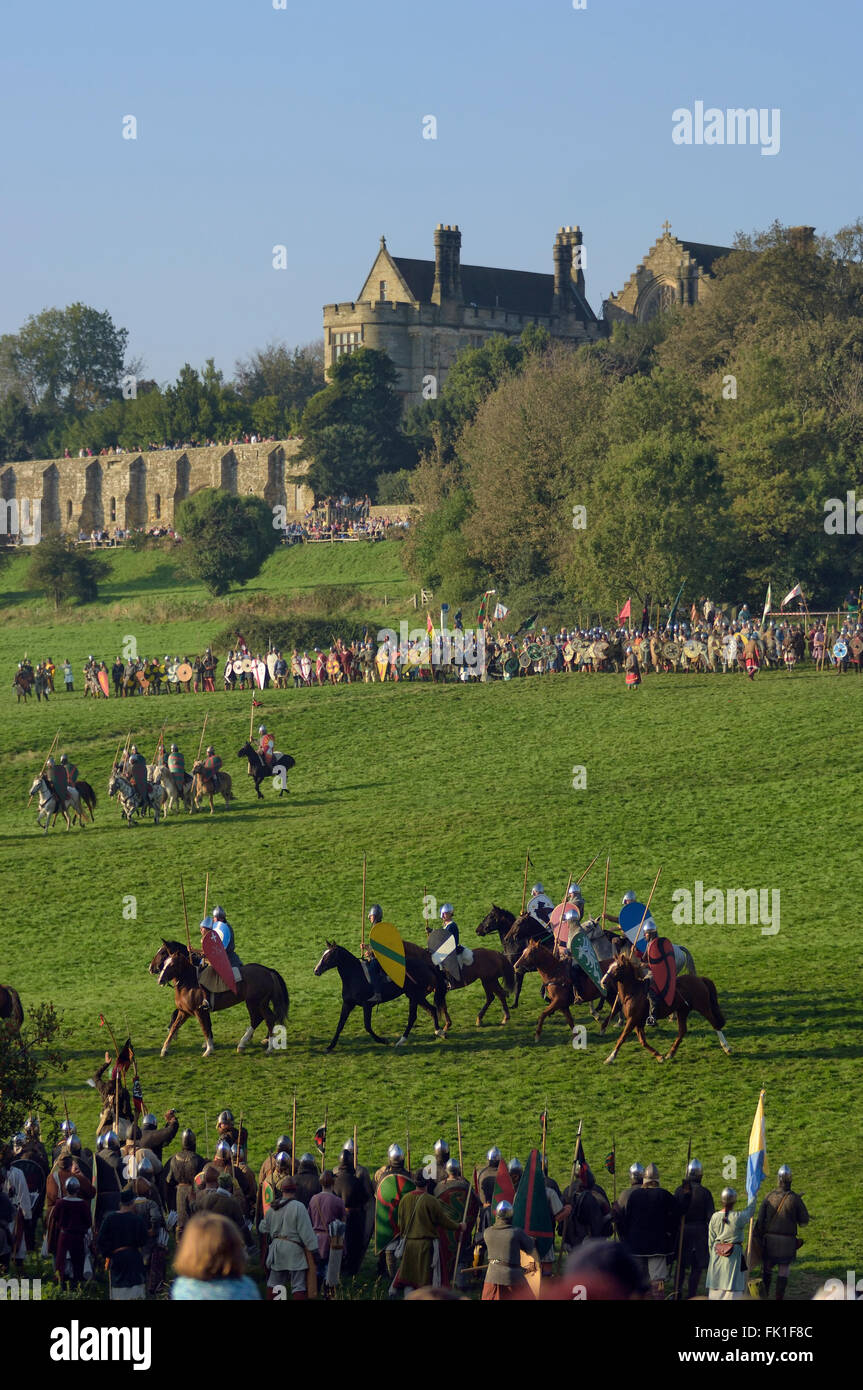 Battle of Hastings re-enactment. Battle. East Sussex. England. UK ...