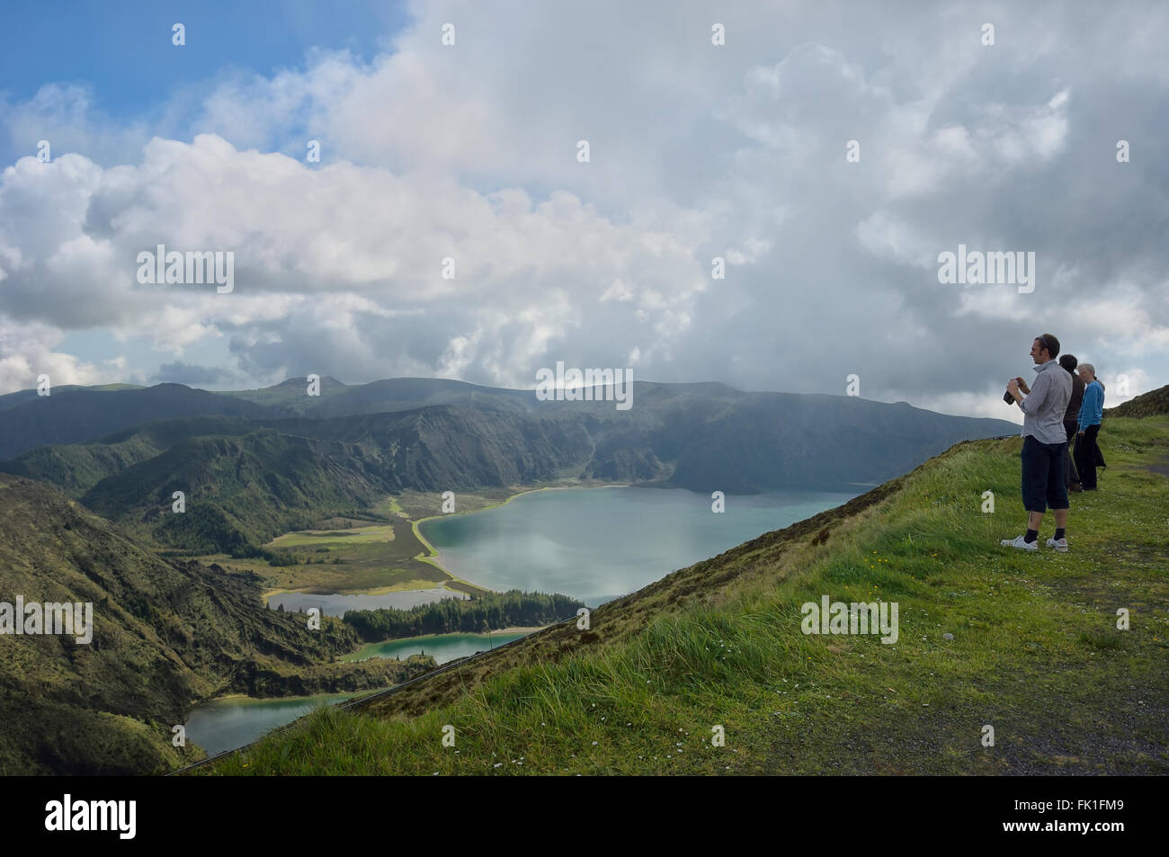 The Lagoa do Fogo (Fire Lake). Sao Miguel Island. Archipelago of the ...