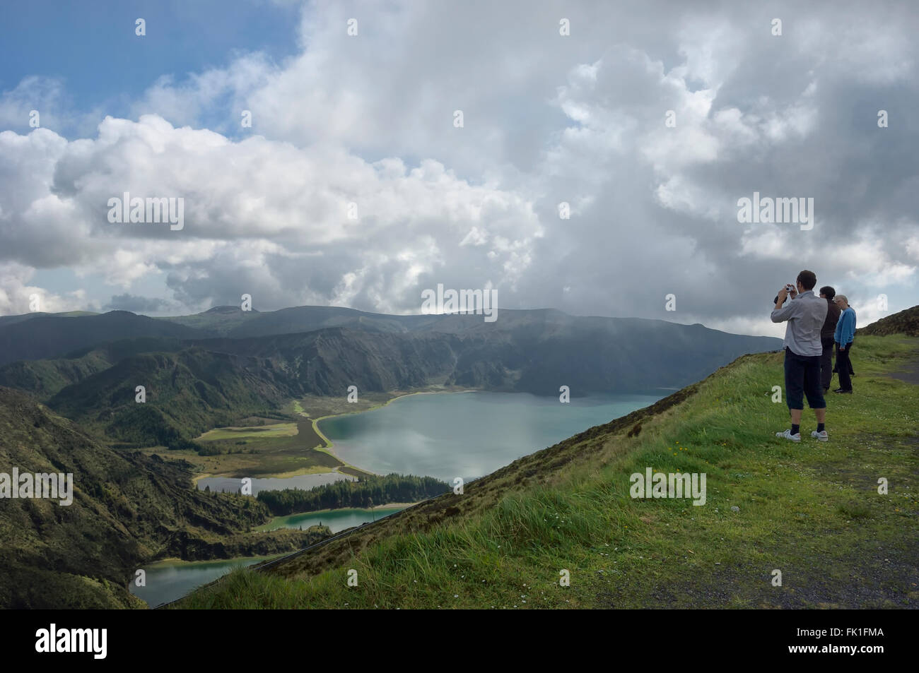 The Lagoa do Fogo (Fire Lake). Sao Miguel Island. Archipelago of the ...