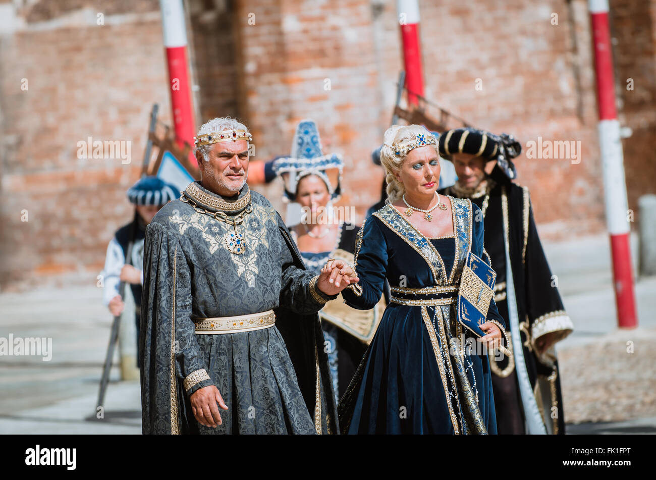 Procession In Historical Costumes Palio High Resolution Stock ...