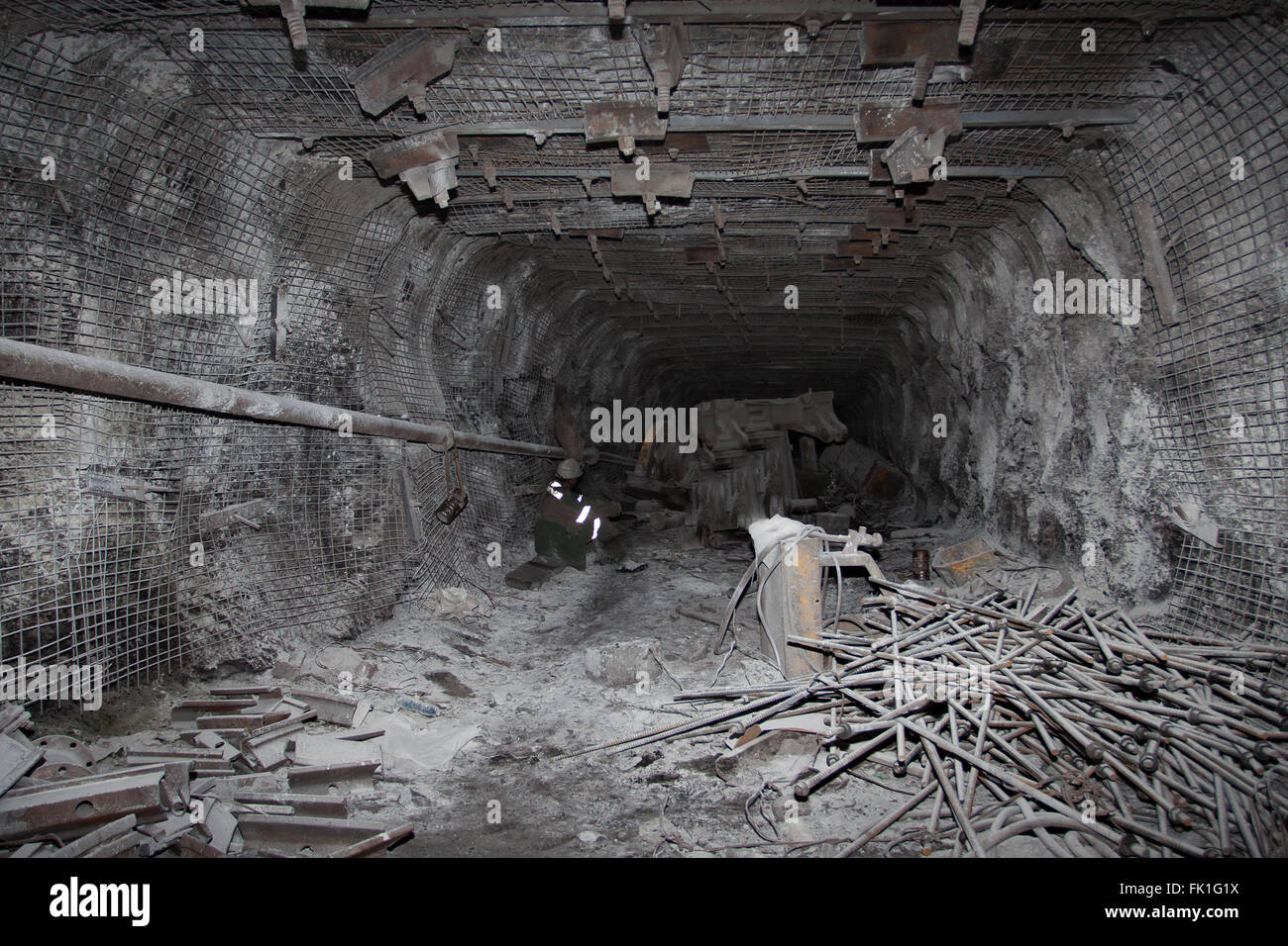 Modern coal mine underground Stock Photo - Alamy