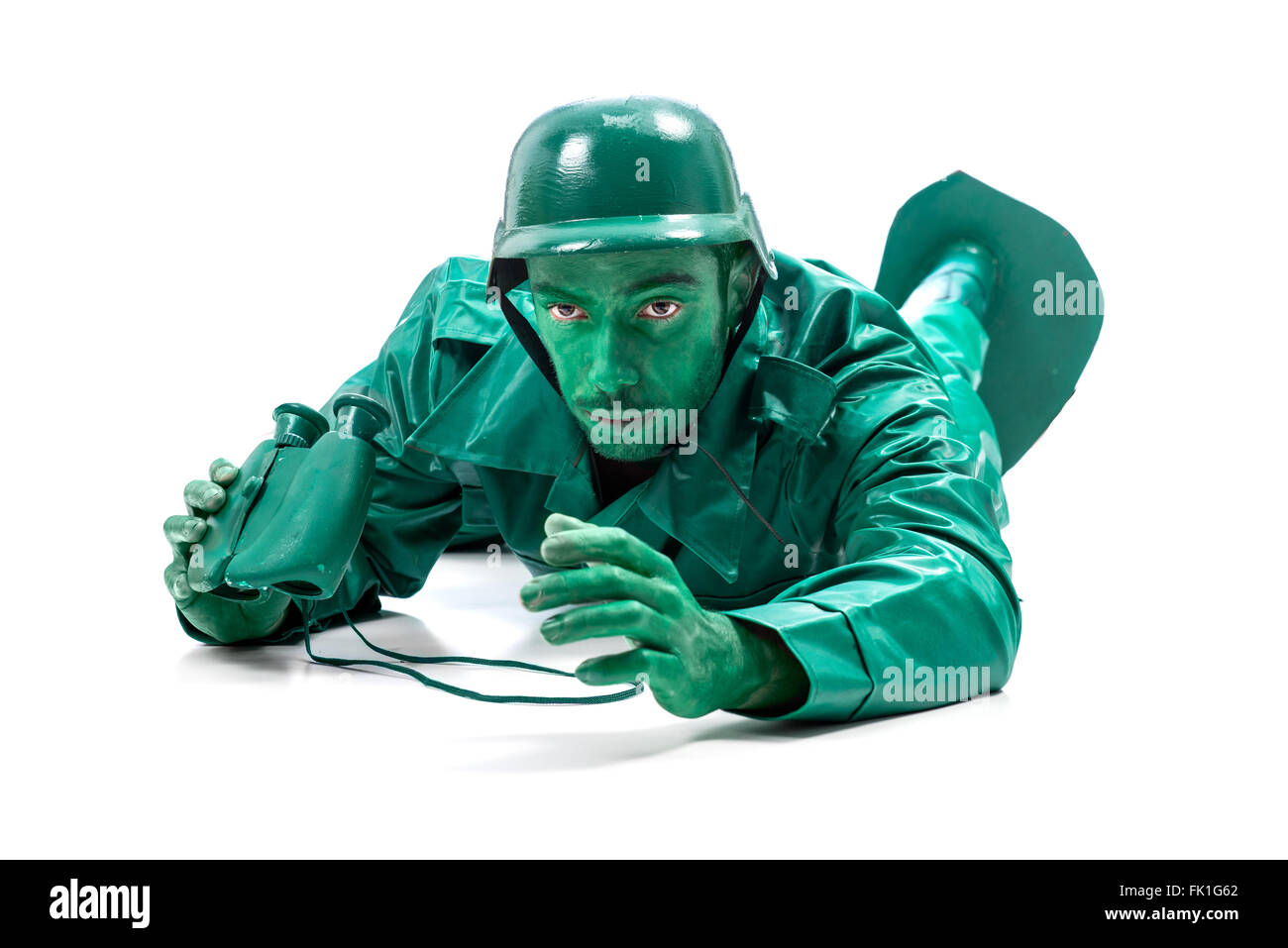 Toy soldier crawling Cut Out Stock Images & Pictures - Alamy