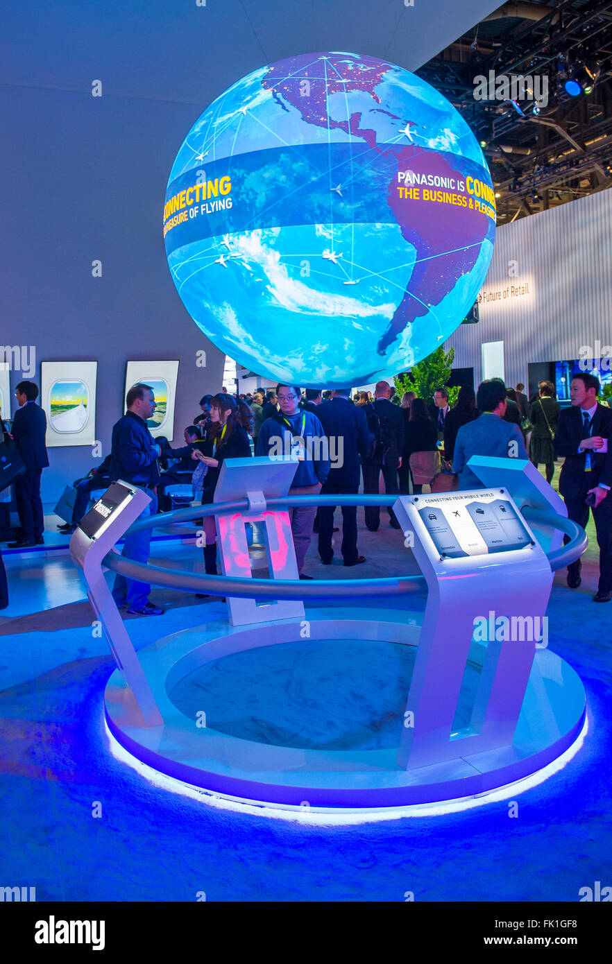 The Panasonic booth at the CES show held in Las Vegas Stock Photo - Alamy
