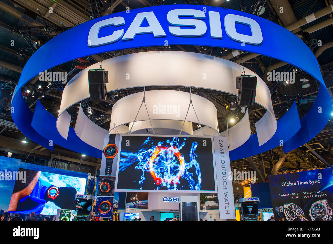 The Casio booth at the CES show held in Las Vegas Stock Photo - Alamy