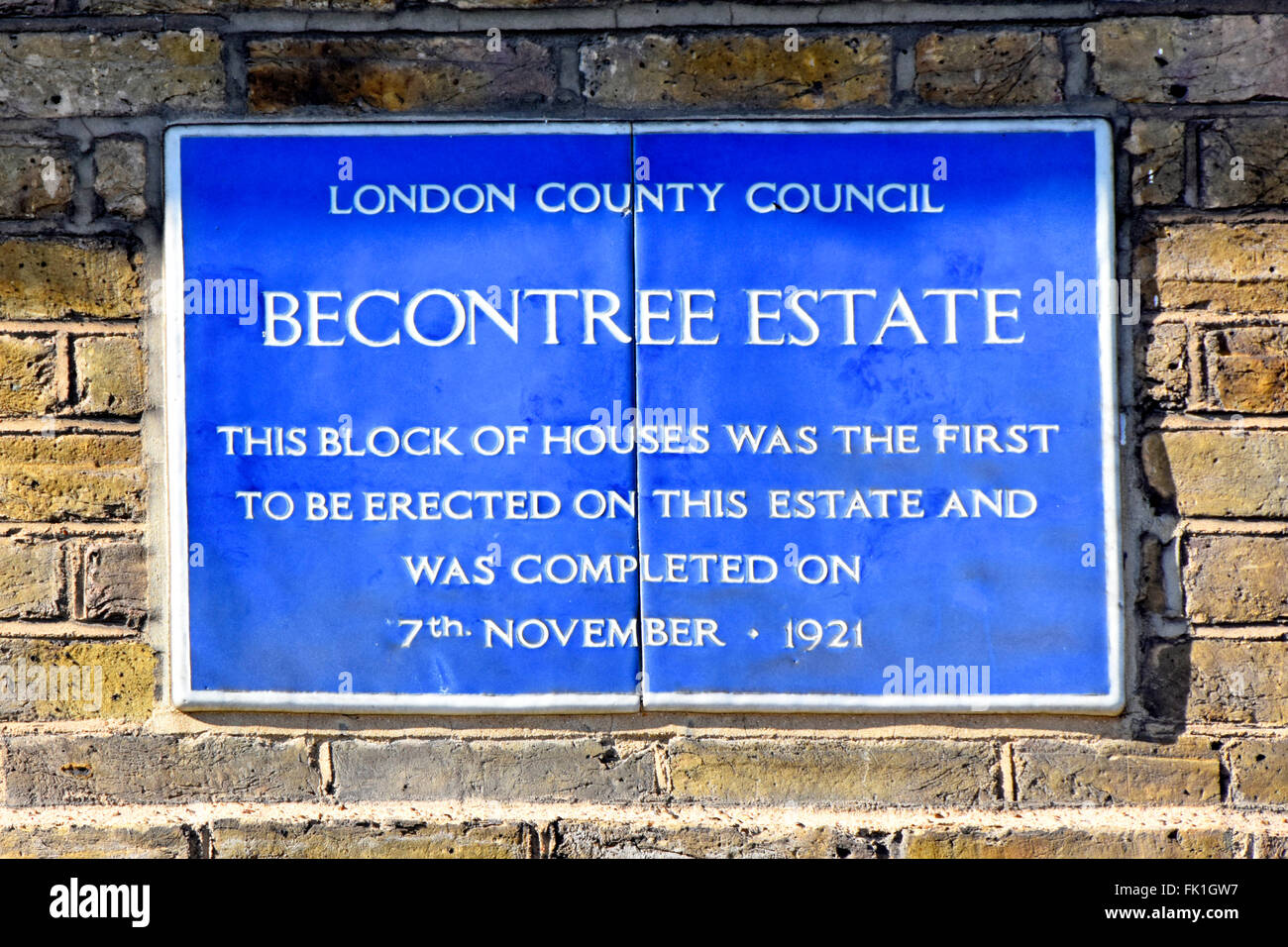 Becontree first block of houses to be erected on the LCC Becontree ...