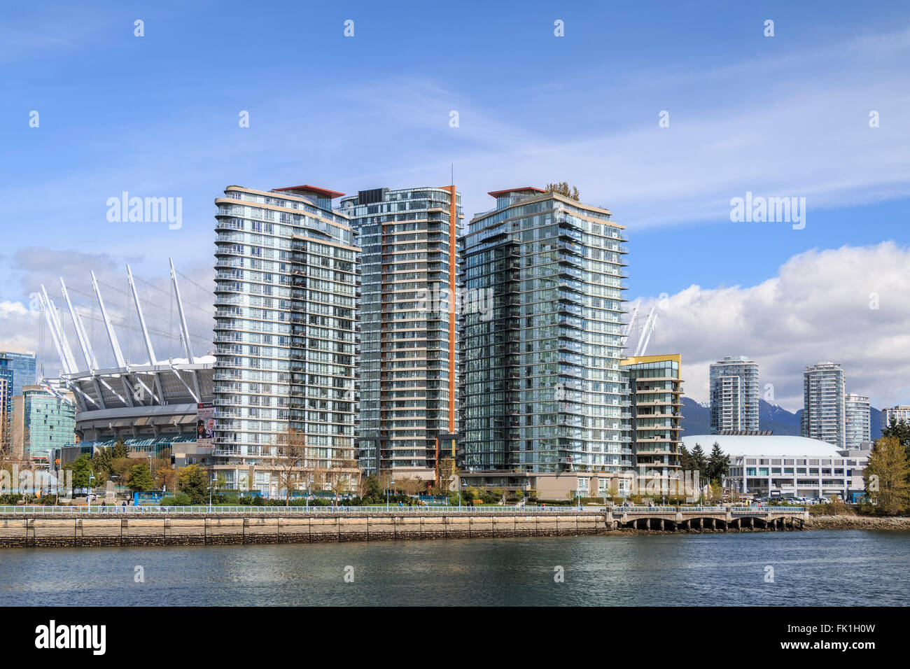 View of Downtown Vancouver from False Creek Stock Photo - Alamy