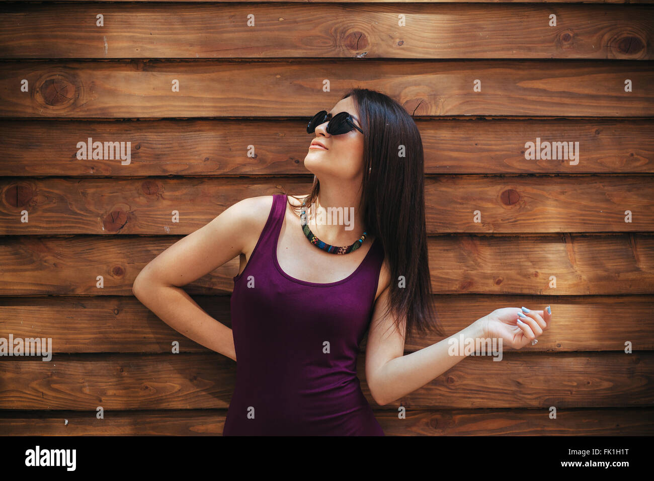 beautiful girl poses for camera Stock Photo - Alamy