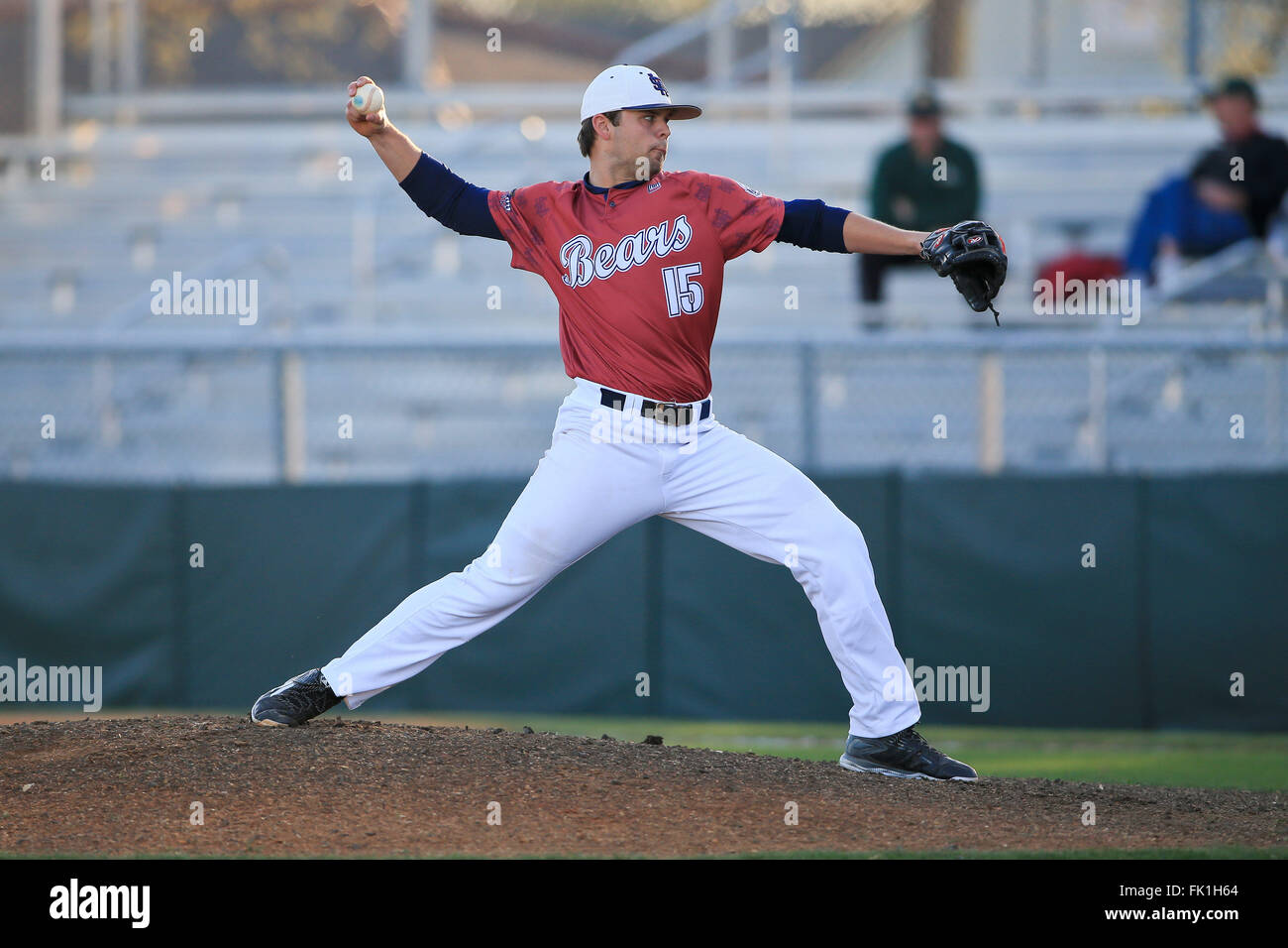 March 04, 2016: Southwest Mississippi pitcher Blake Johnson pitches ...