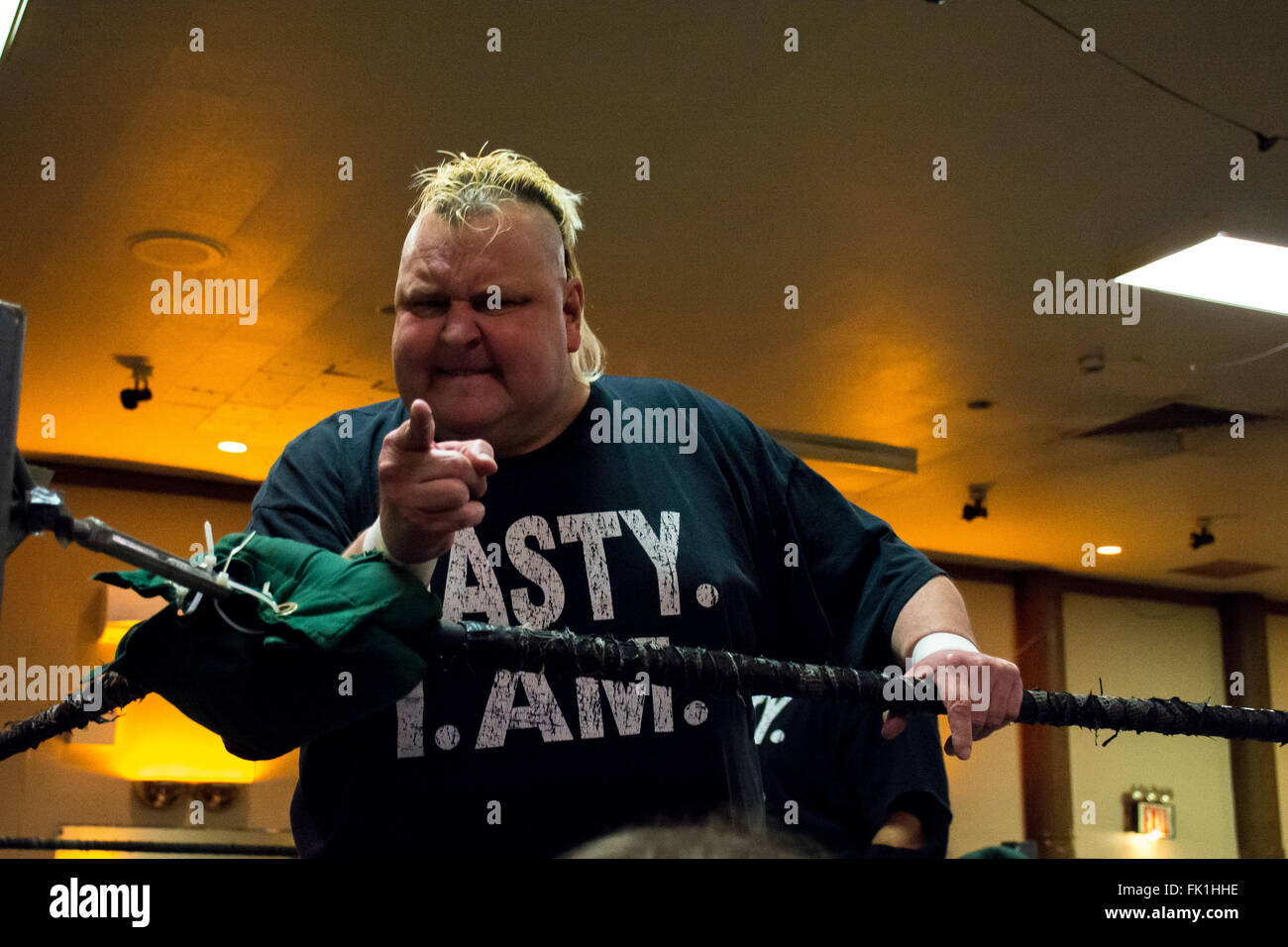 Brooklyn, United States. 04th Mar, 2016. Wrestler Brian Knobbs of The ...