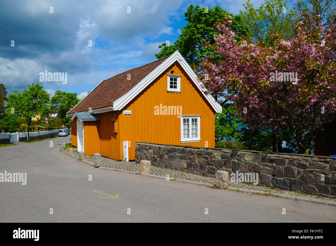 Edvard Munch's house Stock Photo - Alamy