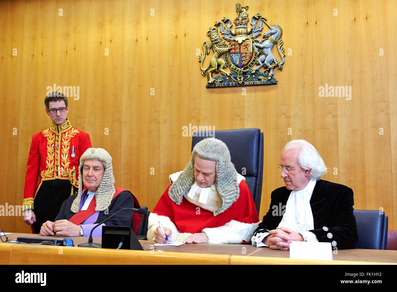 New High Sheriff Tony Stratton (R) sworn in at Oxford Crown Court with ...
