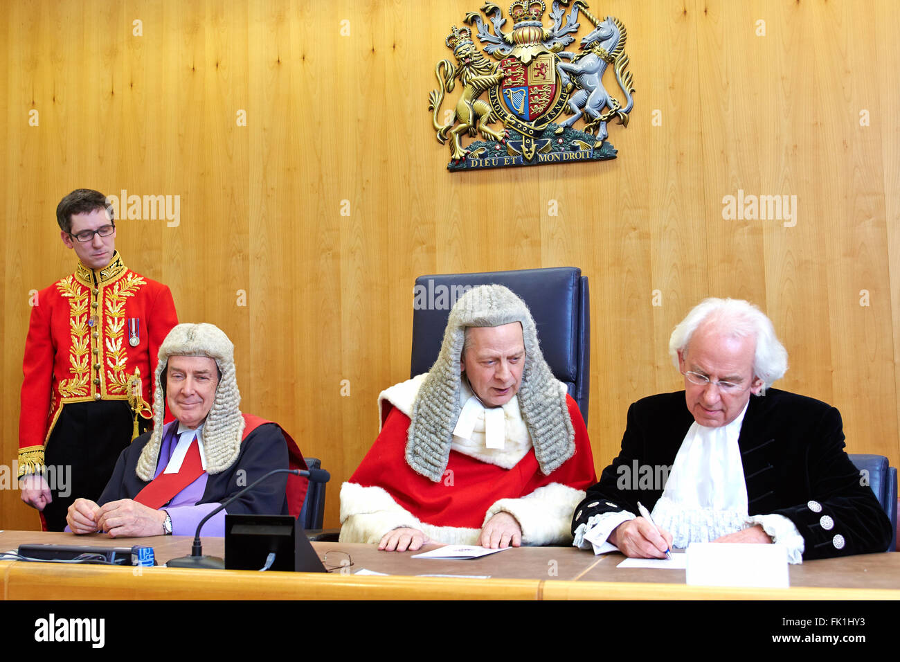 New High Sheriff Tony Stratton (R) sworn in at Oxford Crown Court with ...