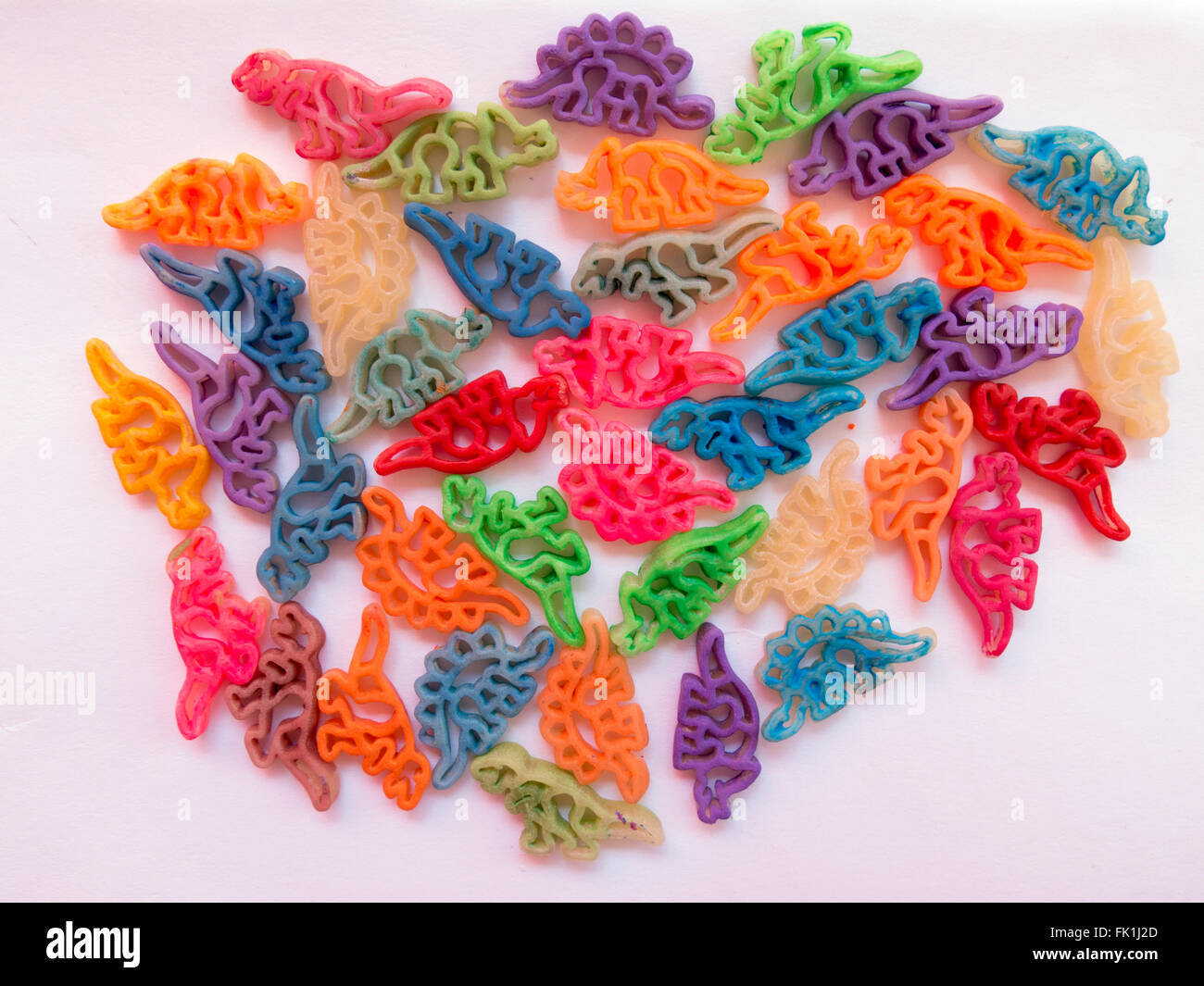 fun colored dinosaurs-pasta Stock Photo - Alamy