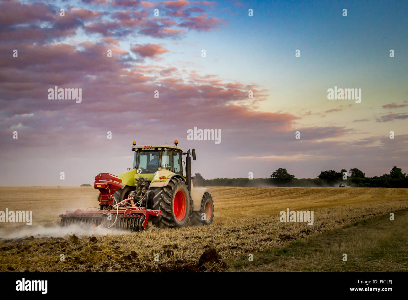 John deere tractor seed drill hi-res stock photography and images - Alamy