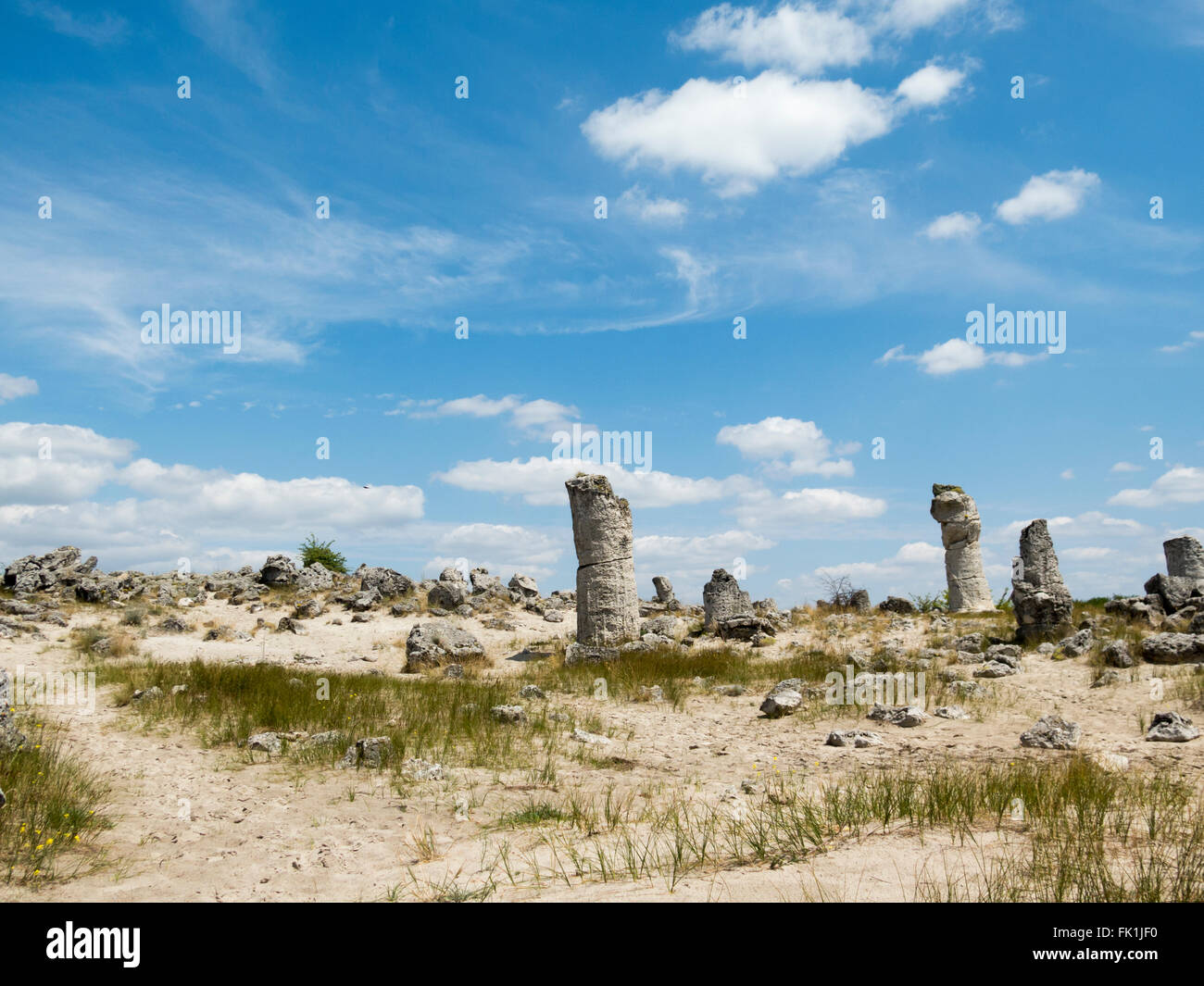 High stone pillars of natural origin Stock Photo - Alamy
