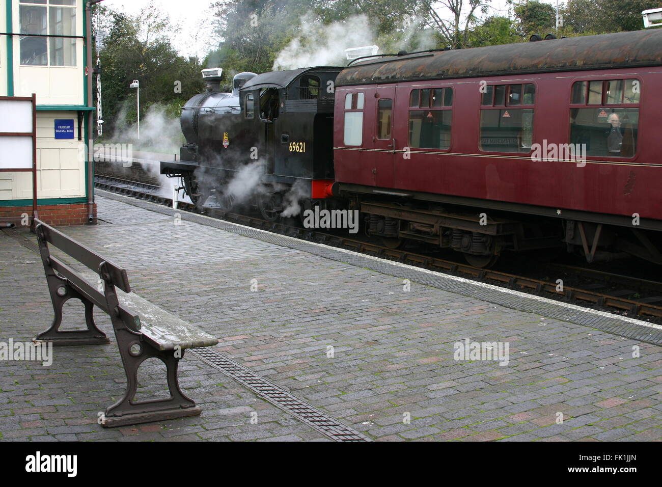 Steam train at Sheringham station, North Norfolk railway Stock Photo ...