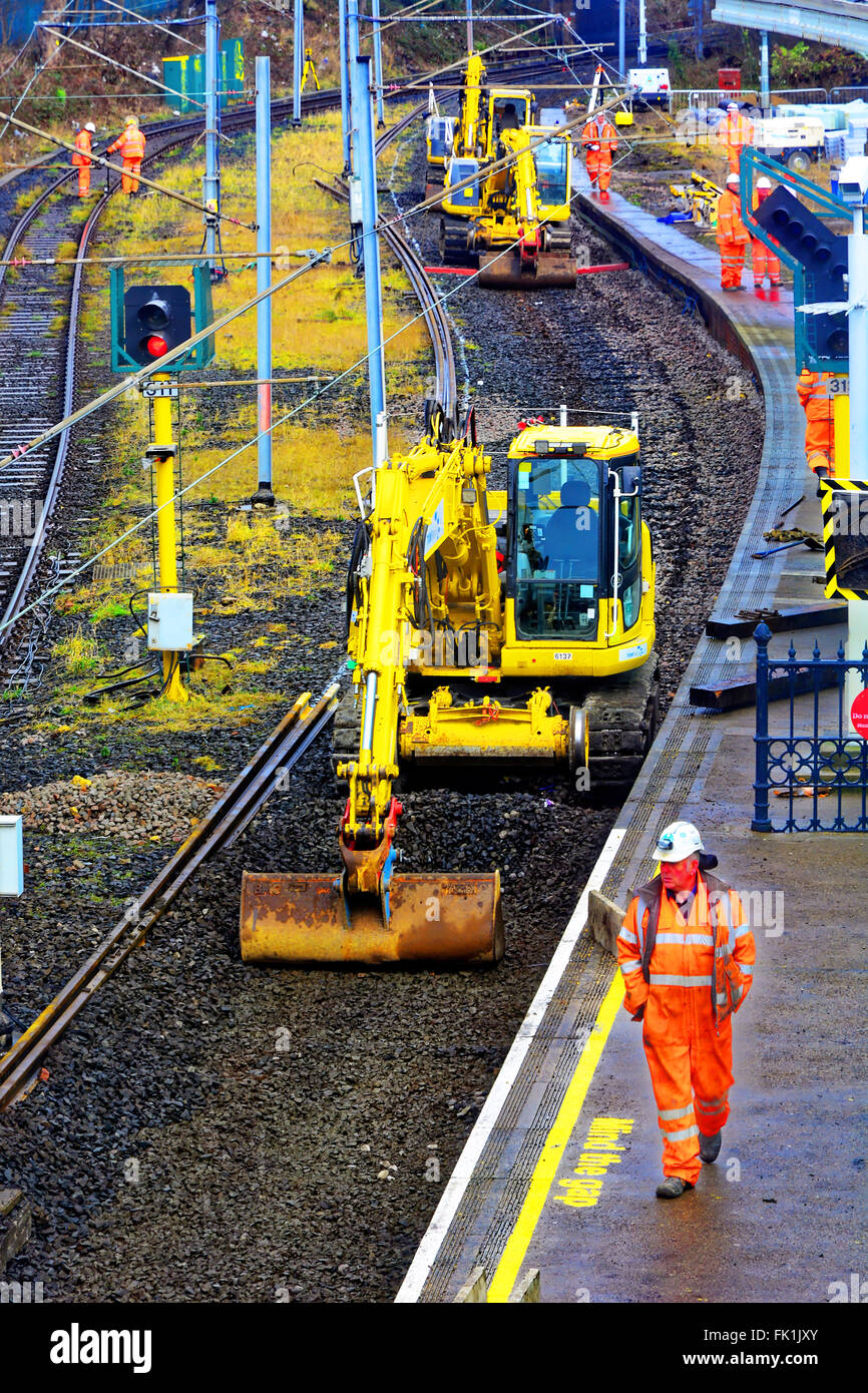 TXM Plant Tynemouth Metro engineering rail work Stock Photo - Alamy